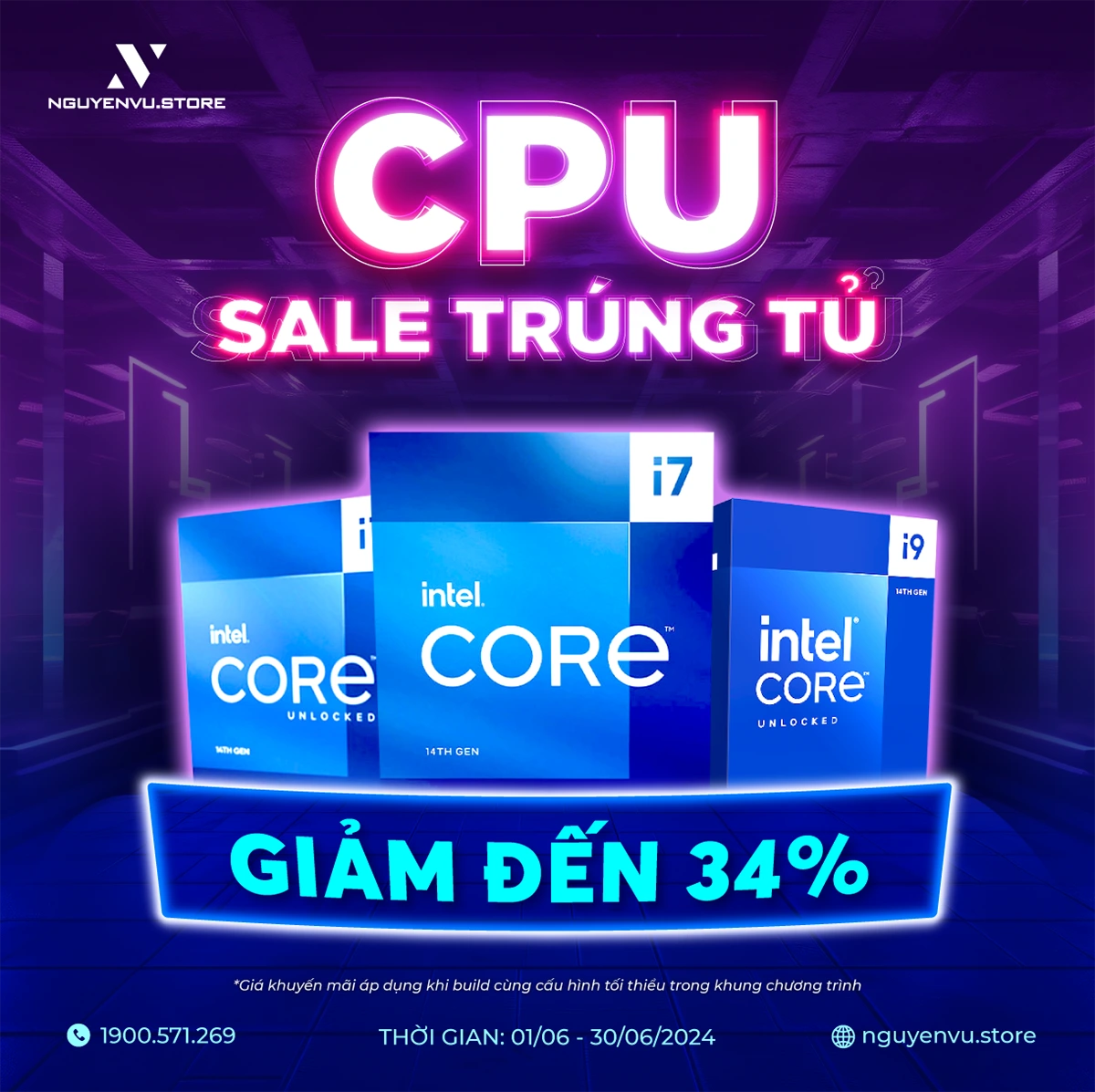 CPU SALE TRÚNG TỦ | GIẢM ĐẾN 34% Tại Nguyễn Vũ Store