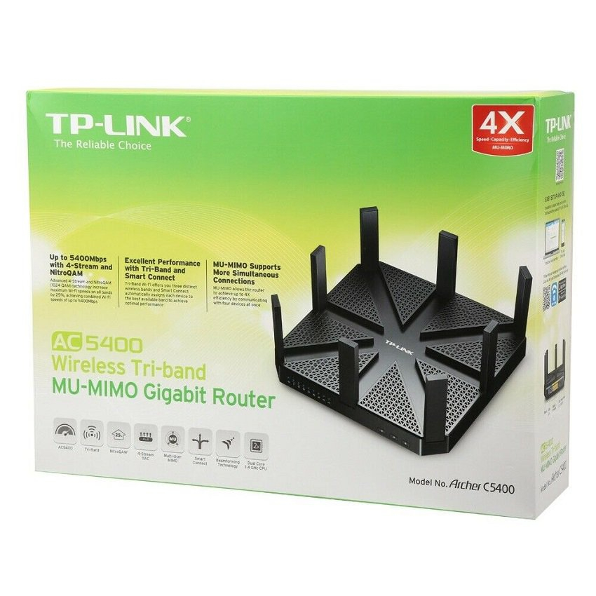 Router Wifi TP-Link Archer C5400 MU-MIMO AC5400 Chính Hãng Giá Rẻ