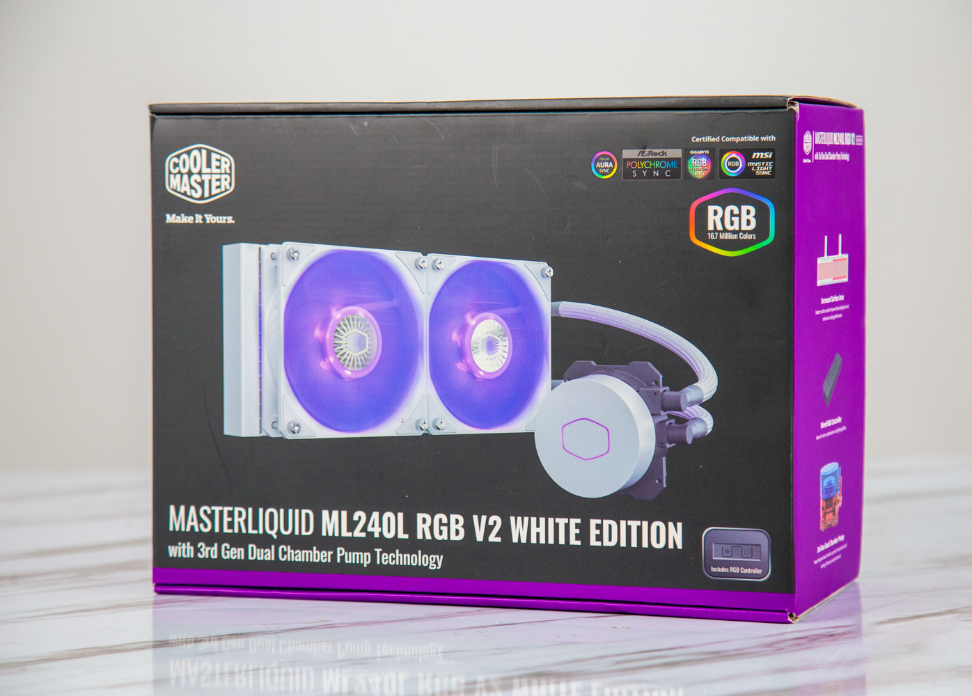 Tản Nhiệt Nước Cooler Master MasterLiquid ML240L V2 RGB White Edition ...