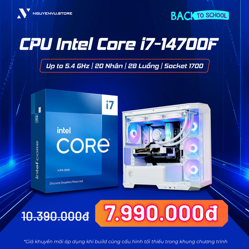 CPU Intel Core I7 14700F | Giá Tốt Tháng Chín 2024