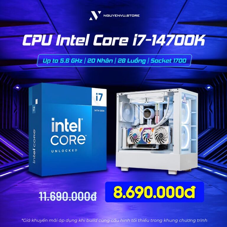 CPU Intel Core I7 14700K | Giá Tốt Tháng Một 2024