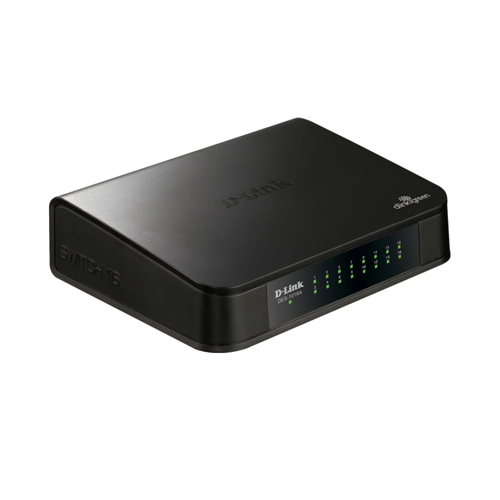 Switch Dlink 16Port DES-1016A 10/100Mbps Vỏ Nhựa