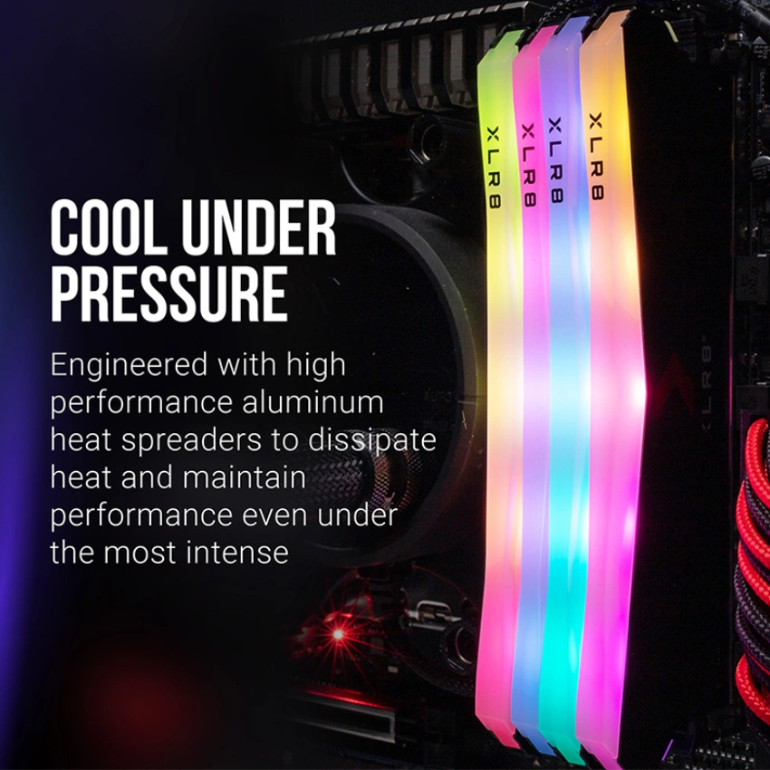 Ram PNY XLR8 Gaming 8/16GB DDR4 3200MHz (White/ Black)