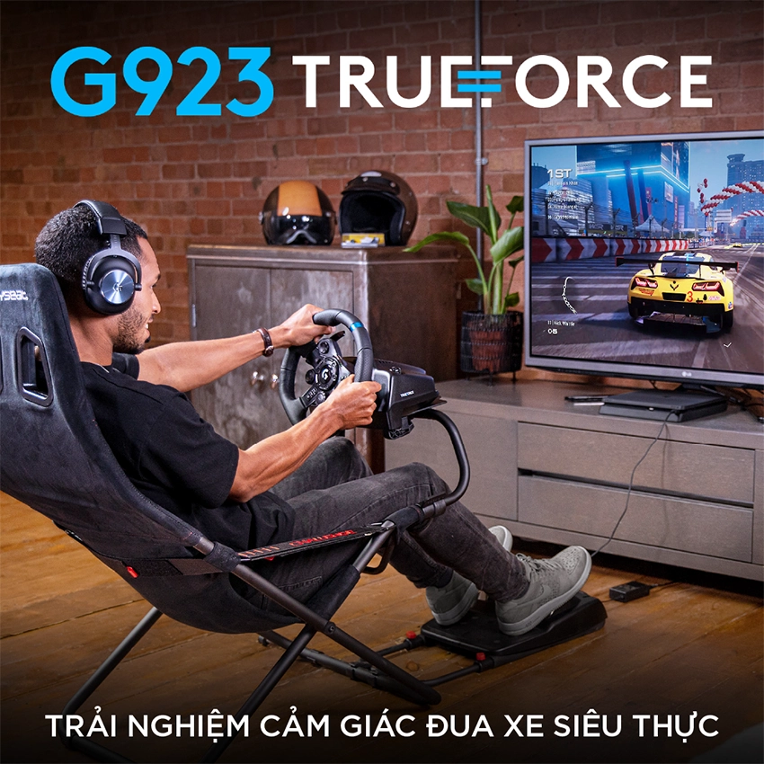 Vô Lăng Logitech G923 TrueForce Giá Tốt | Nguyễn Vũ Store