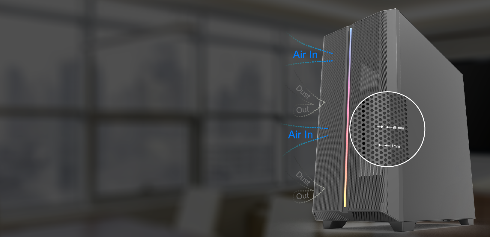 Vỏ Case Máy Tính Montech Sky One Chính Hãng Giá Rẻ