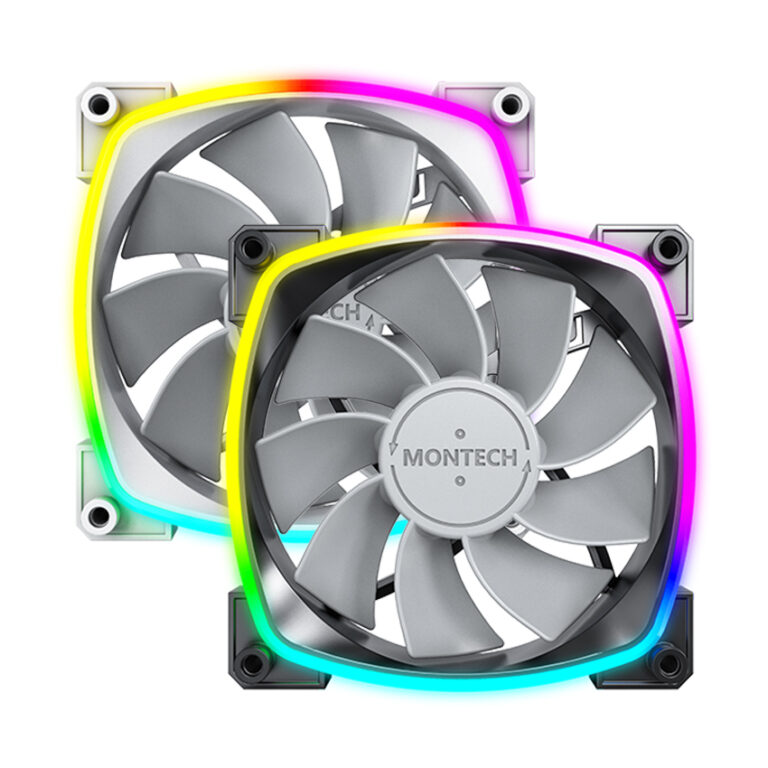 Quạt Tản Nhiệt Montech RX120 PWM ARGB (Black/White) | Giá Rẻ