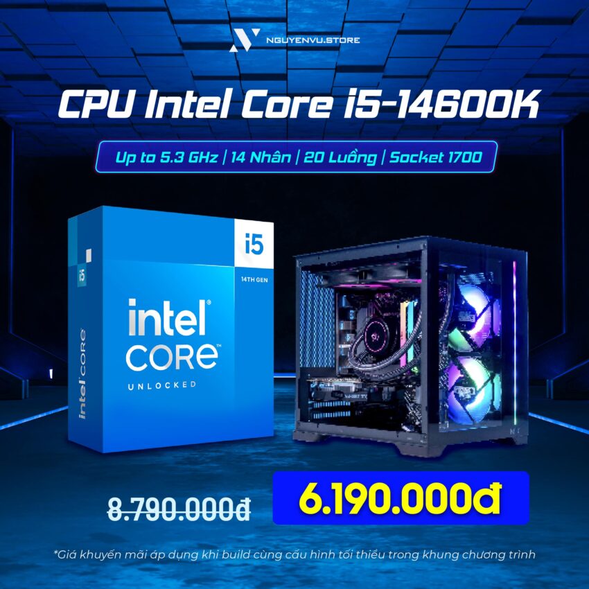 CPU Intel Core I5 14600K | Giá Tốt Tháng Ba 2024