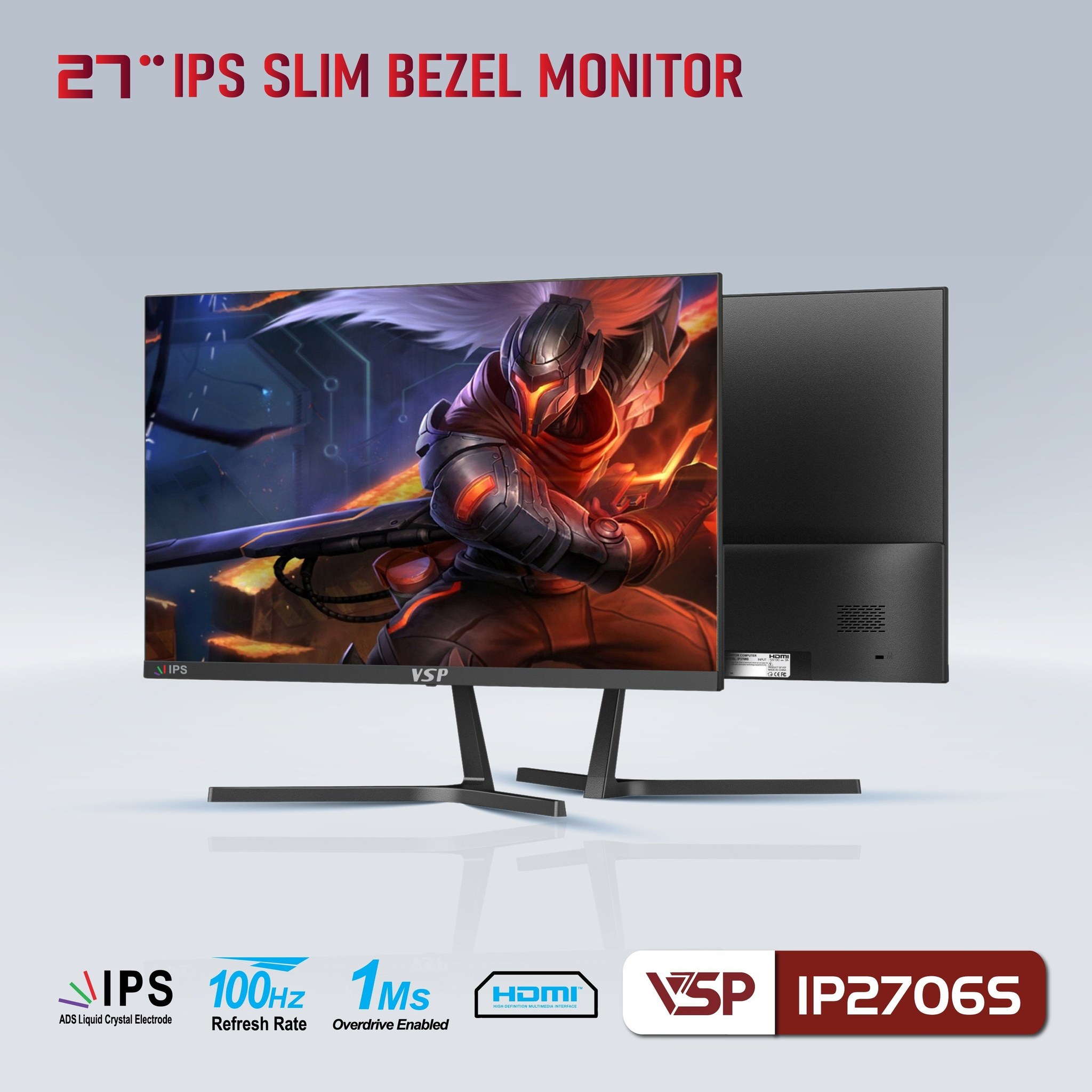 Màn Hình VSP IP2706S Đen 27 Inch Chính Hãng Giá Rẻ