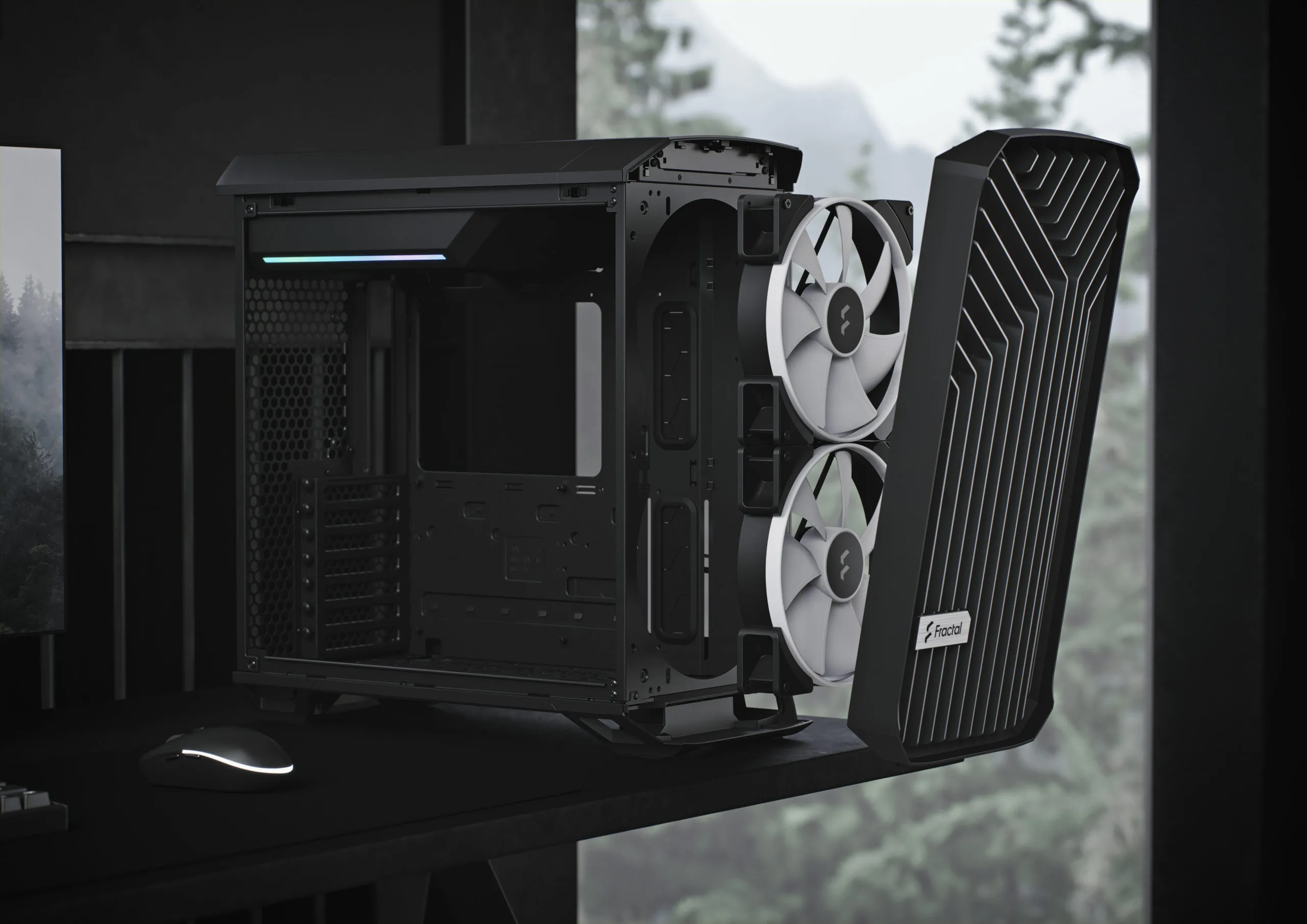 Vỏ Case Fractal Torrent Compact RGB White TG Light Tint